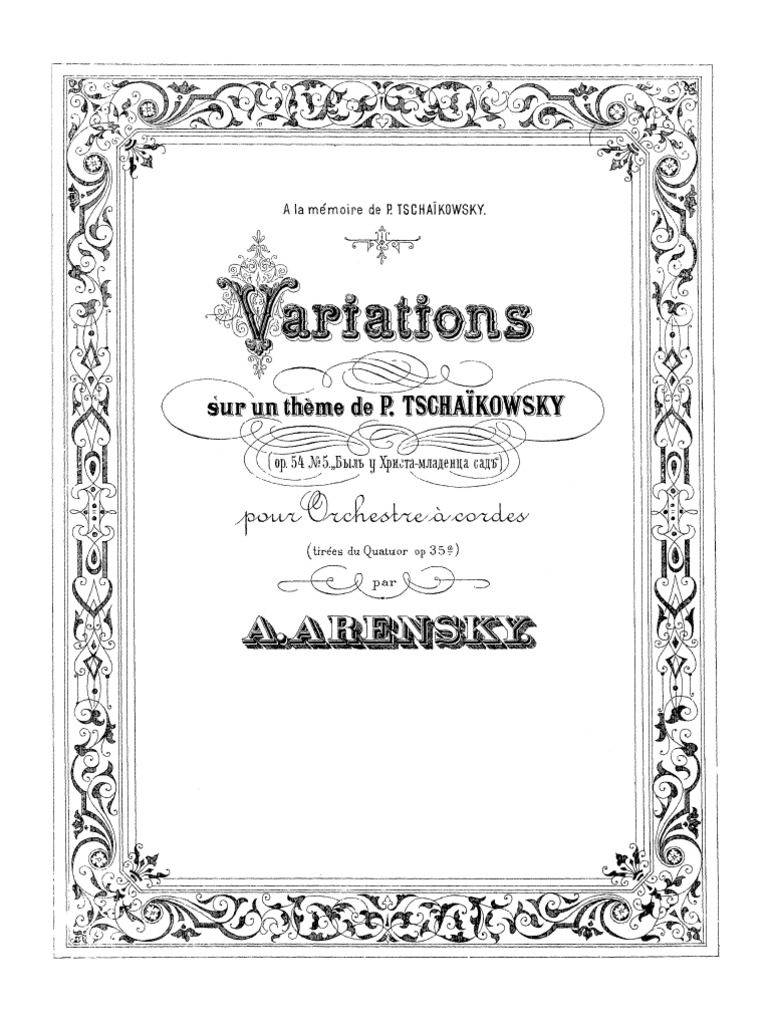 Arensky | PDF