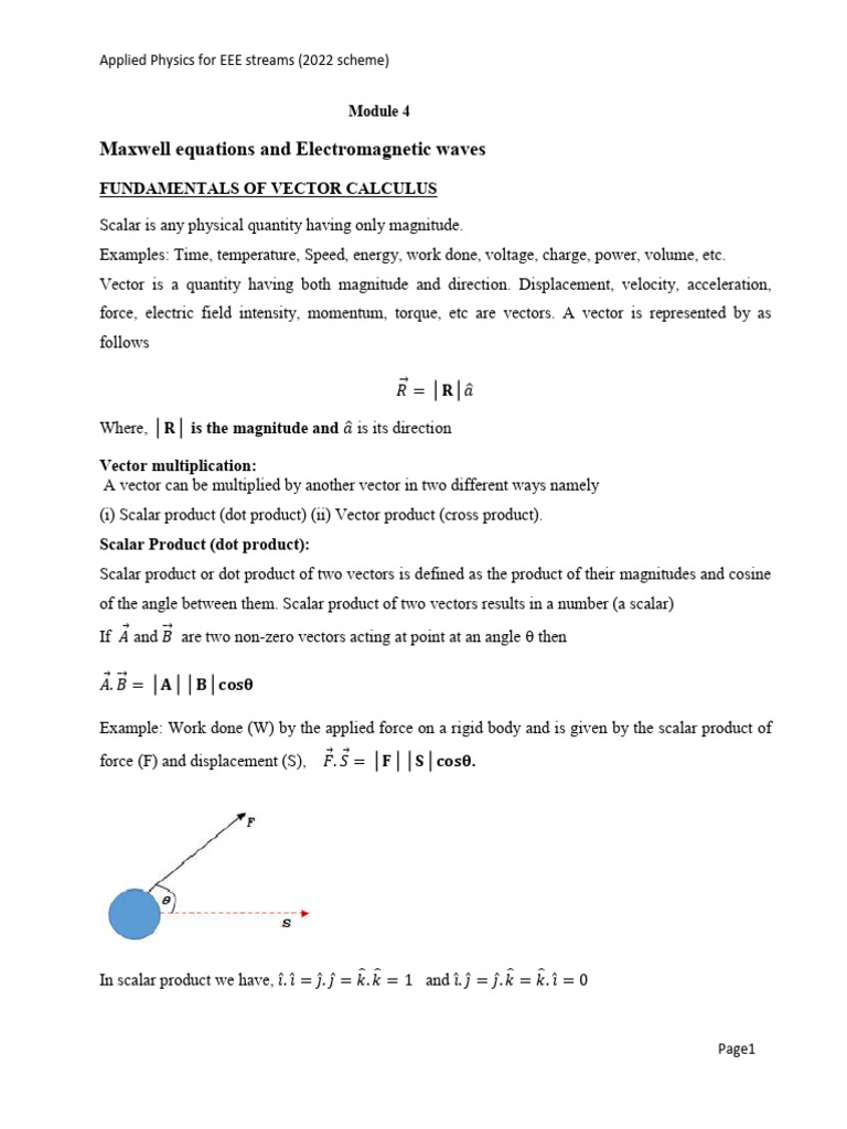 Module - 4 (Maxwell Equations and EM Waves) | PDF | Flux | Polarization ...