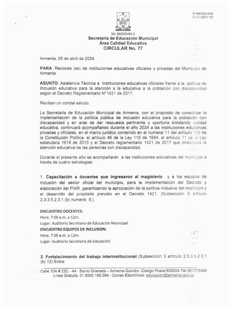 Numero 77 CIRCULAR INCLUSION | PDF