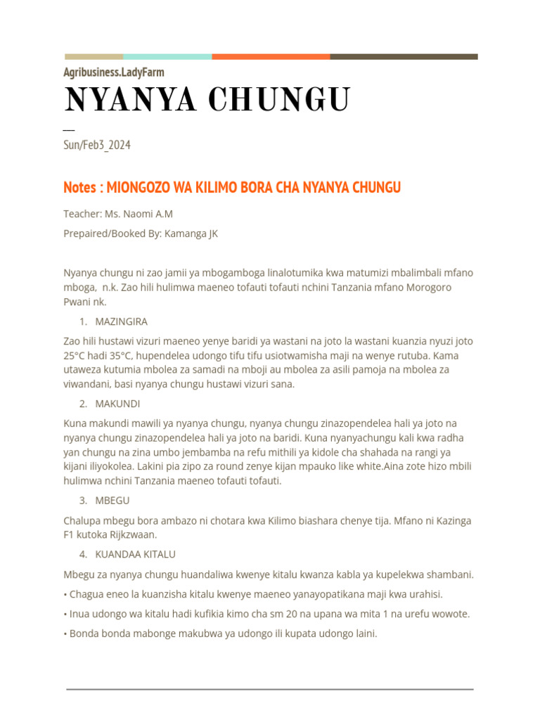 Nyanya Chungu | PDF