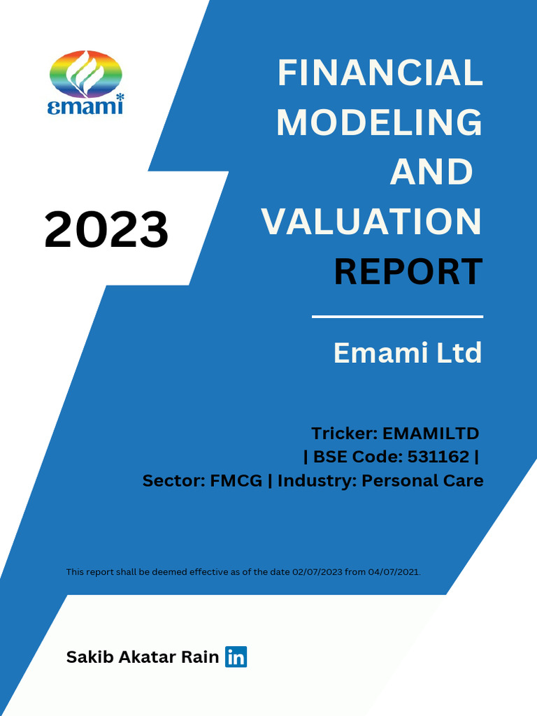 FMV Emami LTD 1690768735 | PDF | Balance Sheet | Financial Accounting