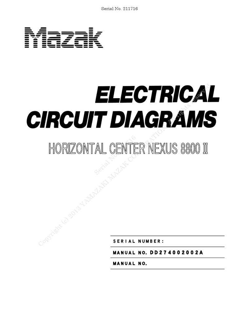 Serial No. 211716 | PDF | Equipment | Mechanical Engineering