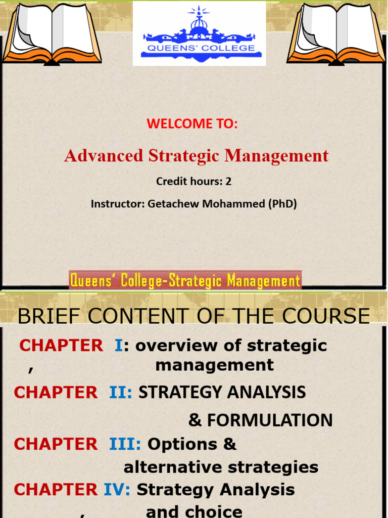 Strategic Management Chapter 1 | PDF | Strategic Management ...