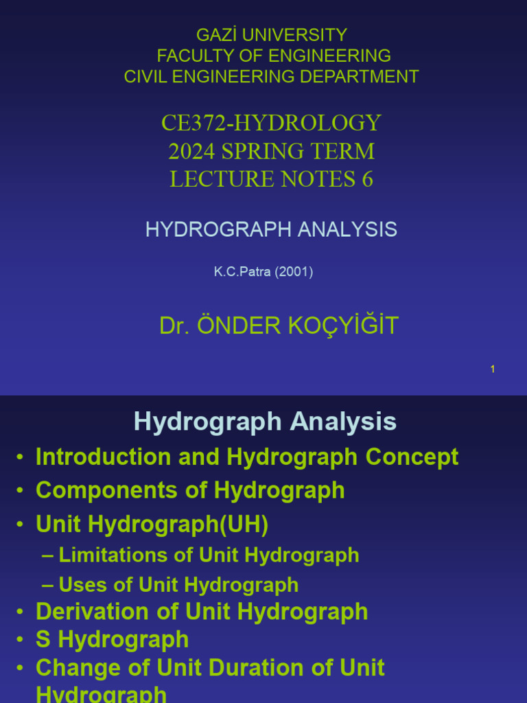 Bi̇rleşti̇ri̇lmi̇ş Hydrology Konulari 2 | PDF | Discharge (Hydrology) | Drainage Basin