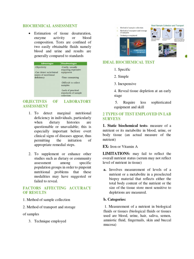 Biochemical Assessment of Nutritional Status | PDF | Vitamin | Vitamin C