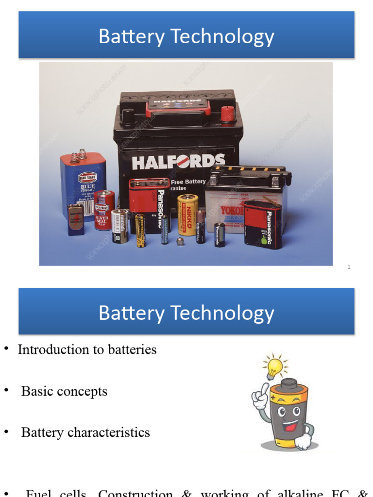 Battery and Fuel Cell Technology Overview | PDF | Lithium Ion Battery ...