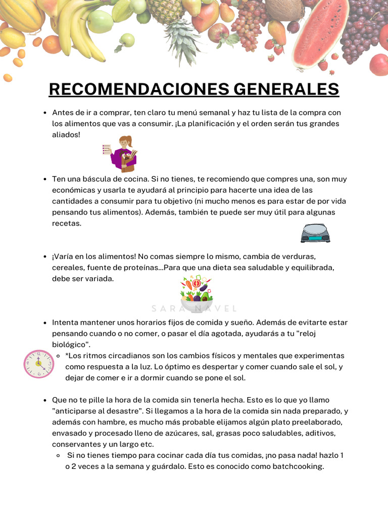 Documento A4 Bloc de Notas Arcoíris Pastel-2 | PDF | Alimentos