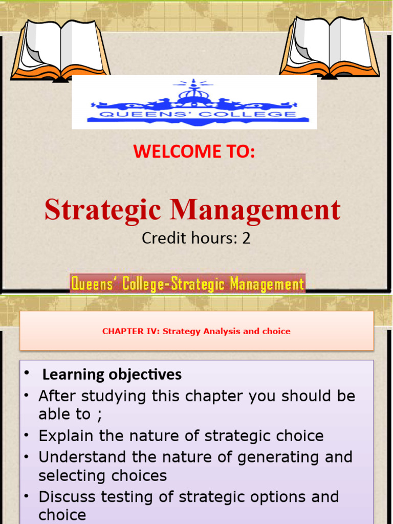 Strategic Management Chapter 4 | PDF | Swot Analysis | Risk