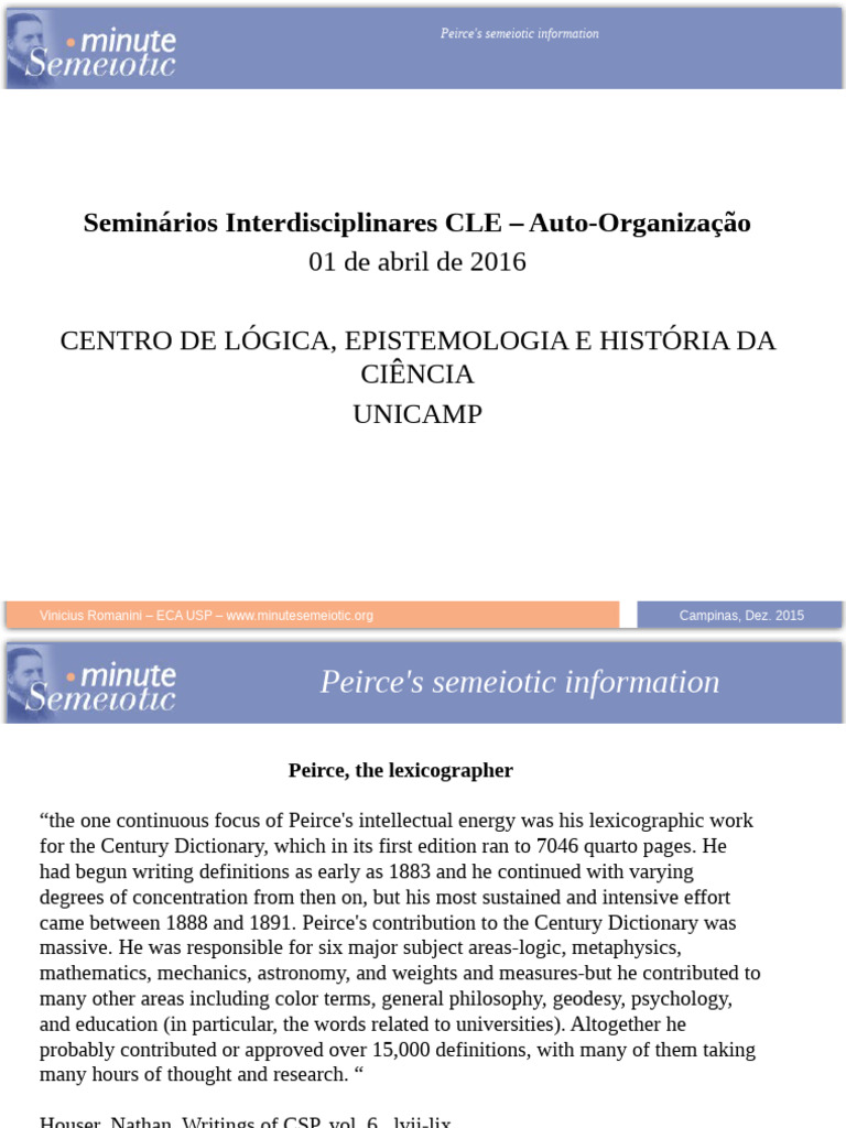 Peirce's Semeiotic Concepts | PDF | Charles Sanders Peirce | Semiotics