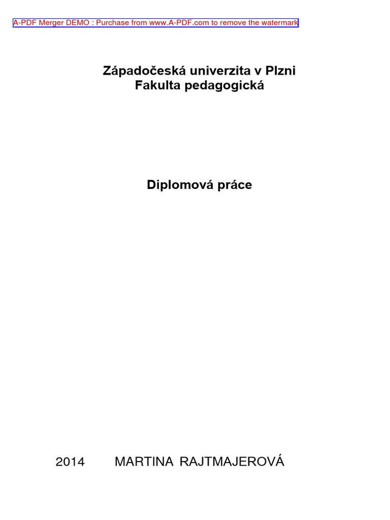 Diplomova Prace Rajtmajerova | PDF