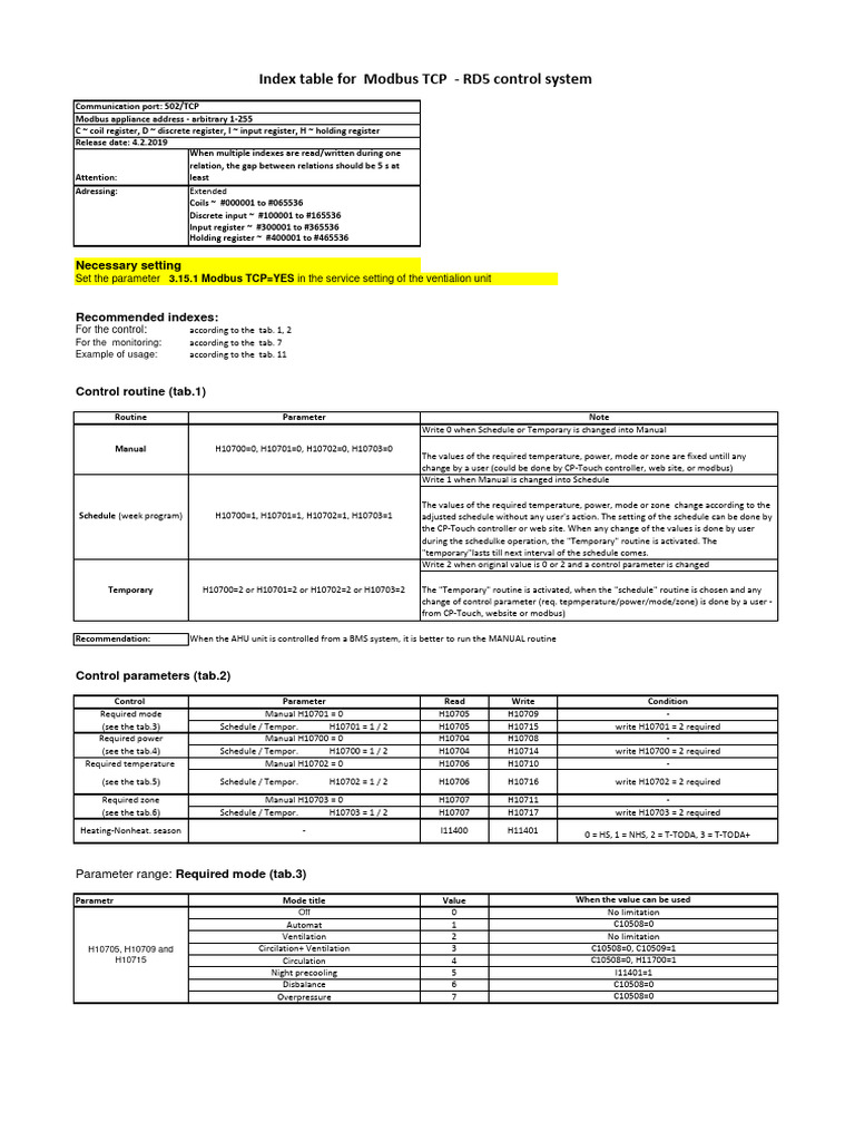 RD5 Paraméterlista | PDF | Engineering Thermodynamics | Temperature