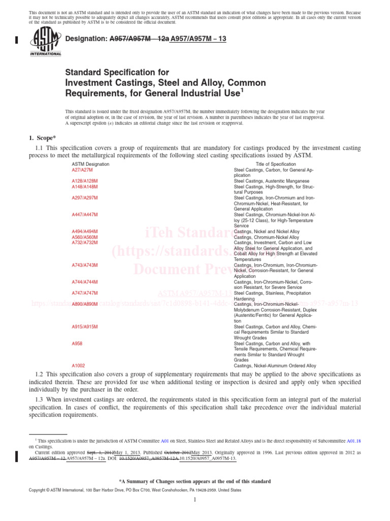 Astm A957 A957m 13 | PDF | Steel | Stainless Steel