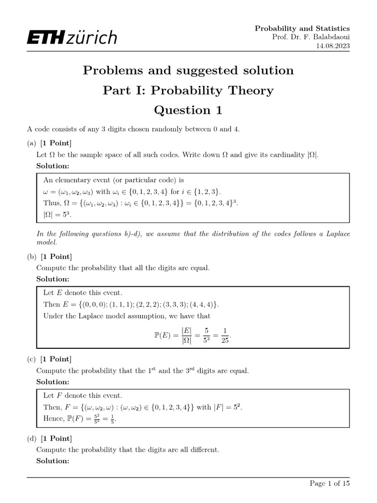 Sol So23 | PDF | Probability Distribution | Probability Density Function