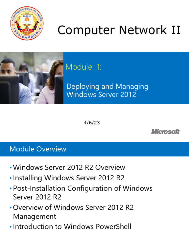 Module 1 - Deploying and Managing Windows Server 2012 | PDF | Microsoft ...
