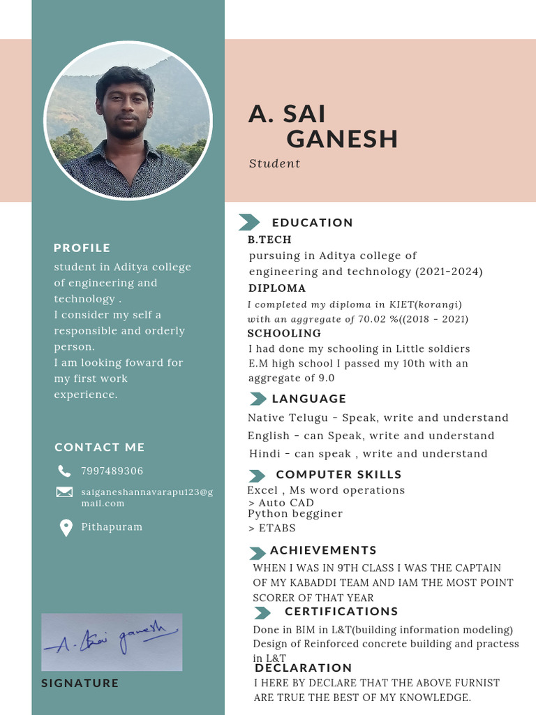 Resume - Sai Ganesh - Sai Ganesh | PDF