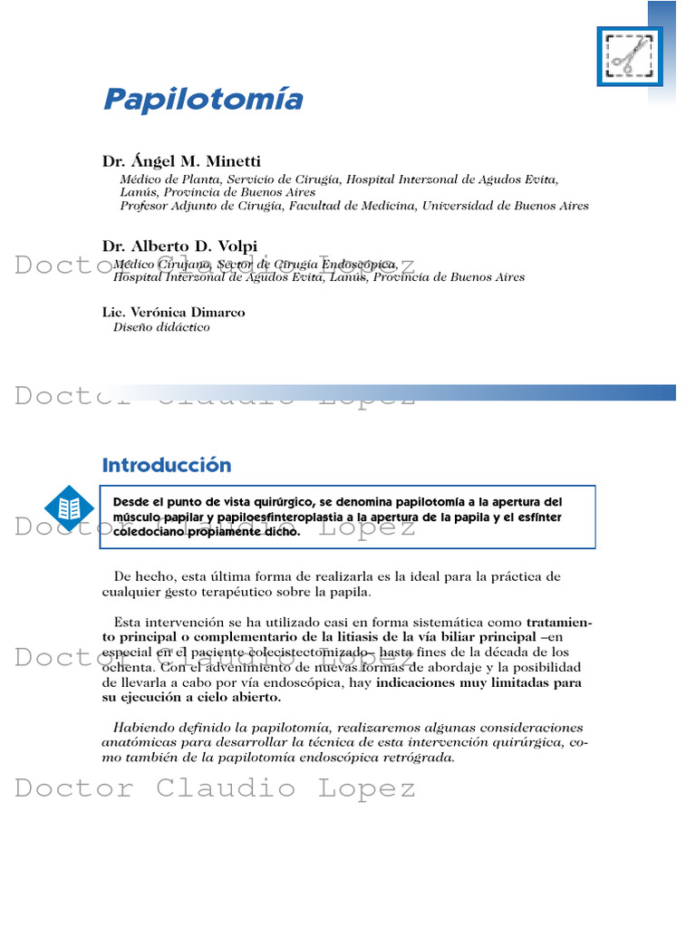Papilotomia Proaci | PDF | Sistema digestivo | Gastroenterología