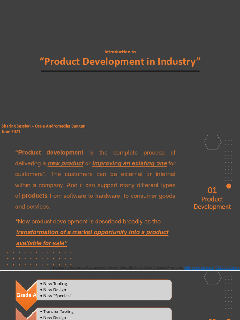 Sharing session - Product Development Introduction | PDF | Verification ...