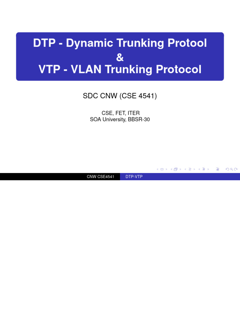 DTP VTP | PDF | Computer Architecture | Telecommunications Standards