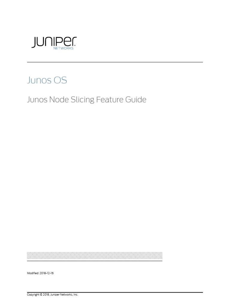 Junos Node Slicing | PDF | Command Line Interface | Computer Network