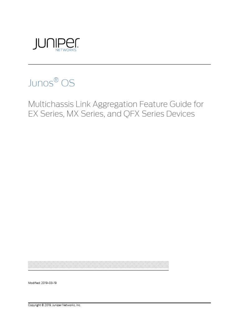 Multichassis Link Aggregation Groups | PDF | Communications Protocols | Internet Standards