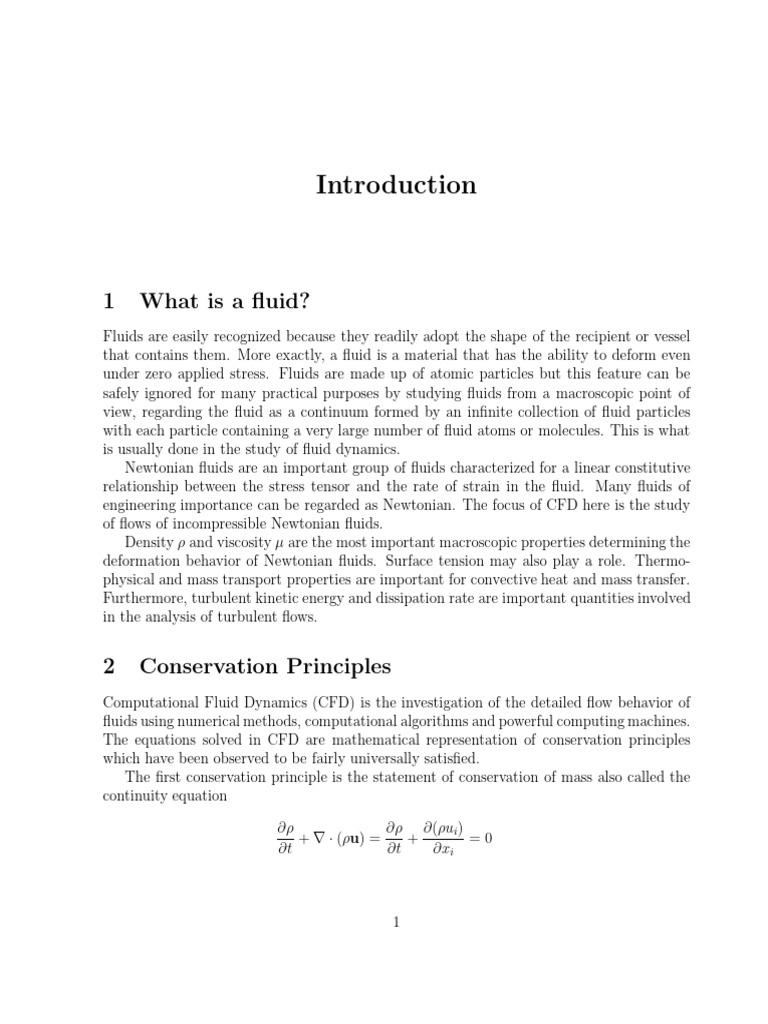 CFD-Introduction | Download Free PDF | Fluid Dynamics | Fluid Mechanics