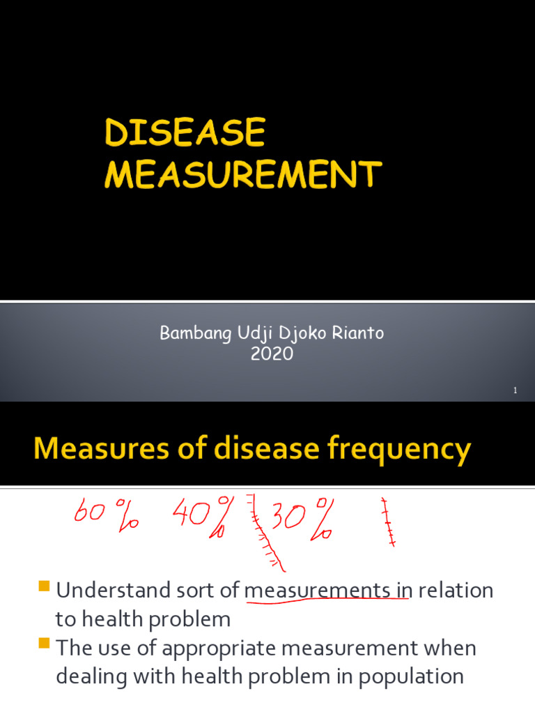 Measures of Disease Frequency (BUD - 3 Maret 2020) | PDF | Incidence ...