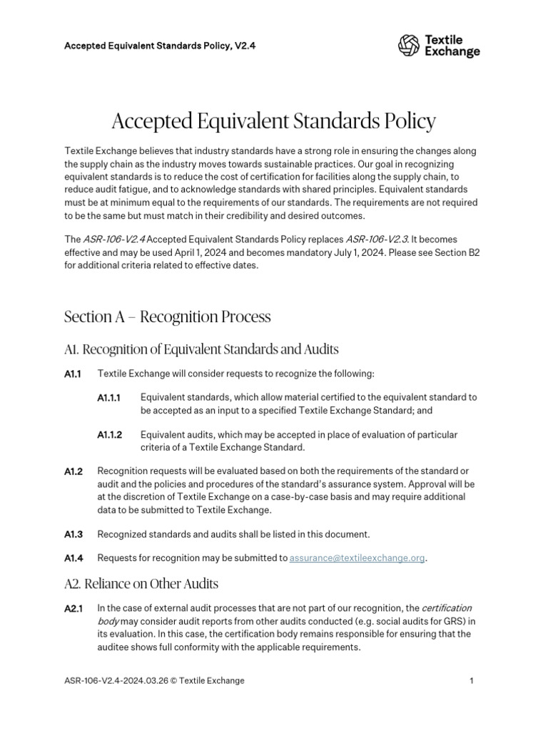 ASR-106-V2.4-Accepted-Equivalent-Standards-Policy | Download Free PDF ...