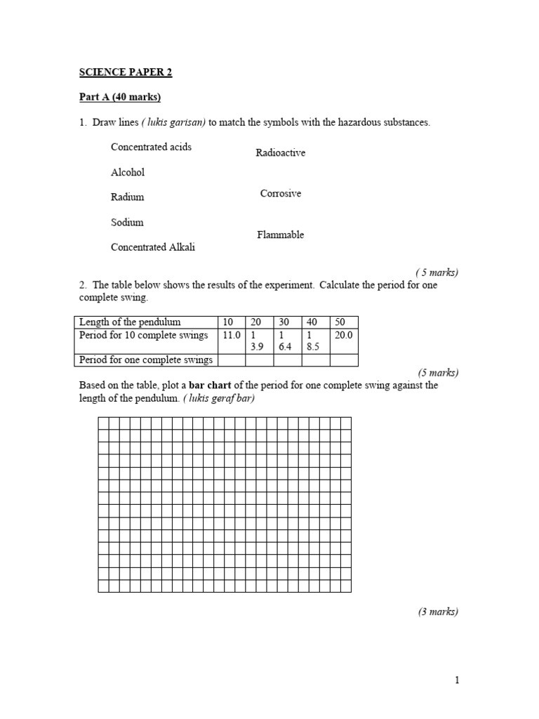 Science Form 1 Model Question | PDF | Cell (Biology) | Biology