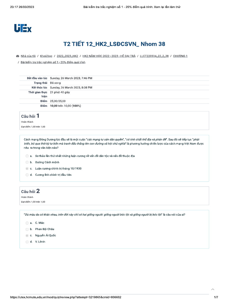 LQC TN1 | PDF