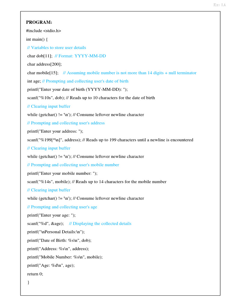 Program And Output Without Result Pdf Pointer Computer Programming Matrix Mathematics