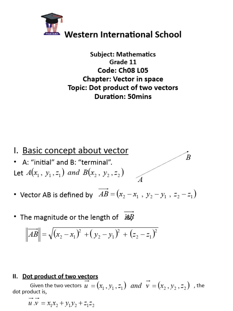 Chapter 8.5 Vector in Space | PDF | Euclidean Vector | Linear Algebra
