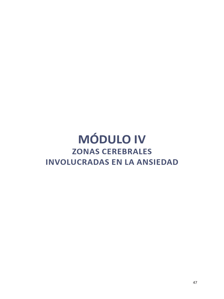 Modulo 4 Zonas Cerebrales Ansiedad y Cerebro | Descargar gratis PDF ...