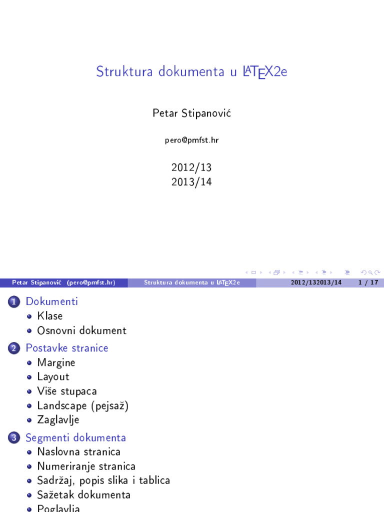MPA1-060 Struktura dokumenta | PDF