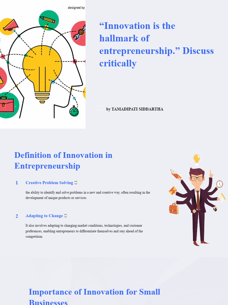 Entrepreneurship | PDF | Entrepreneurship | Innovation Entrepreneurship | PDF | Entrepreneurship | Innovation