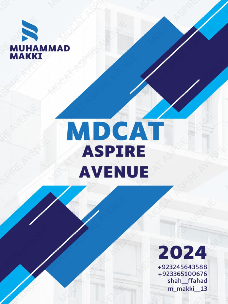 Step Regular Session Test#14 (Un-marked+Marked) - Mdcat Aspire Avenue | PDF