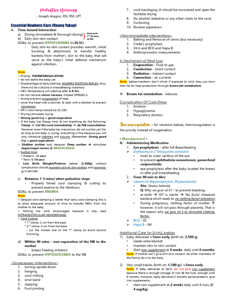 Pediatric Nursing | PDF | Breastfeeding | Breast Milk