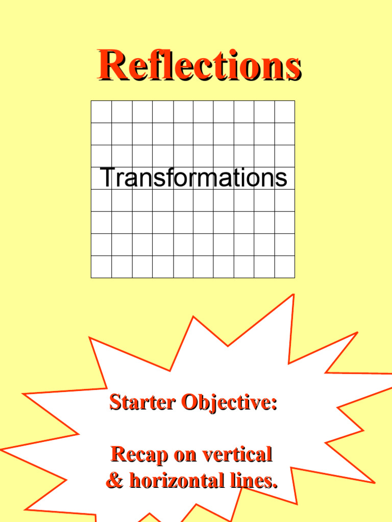 Reflections | PDF | Shape | Euclidean Geometry