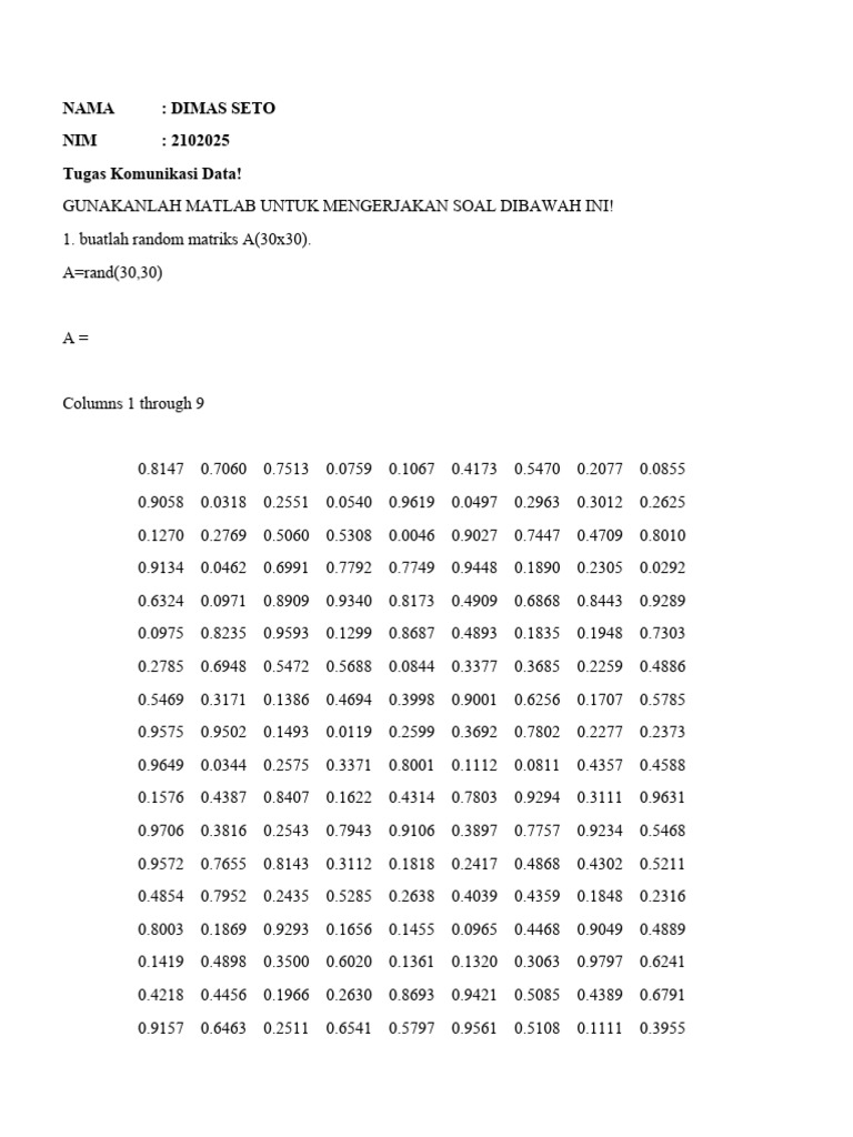 Tugas Komunikasi Data (Dimas Seto - 2102025) | PDF | Home & Garden ...