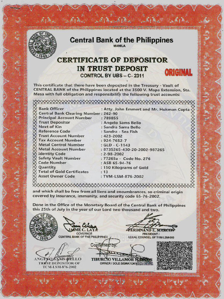 Angelo Certificate | PDF