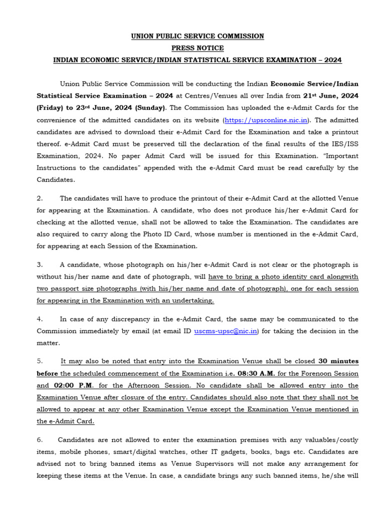 PressNote IES ISS 2024 Engl 140624 | PDF