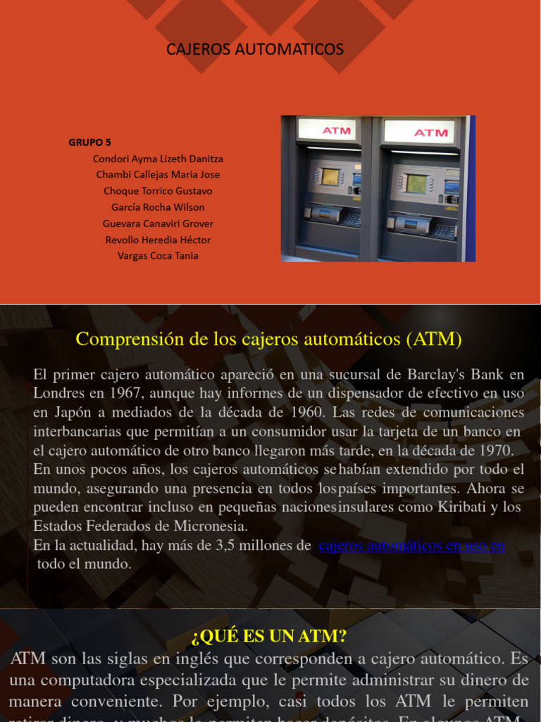 Cajero Automatico Grupo 5 (1) .... | PDF | Tarjeta de débito | Bancos