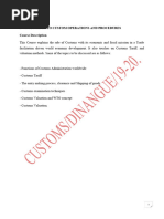 ZIMRA-Customs Clearance Procedures | PDF | Customs | Excise