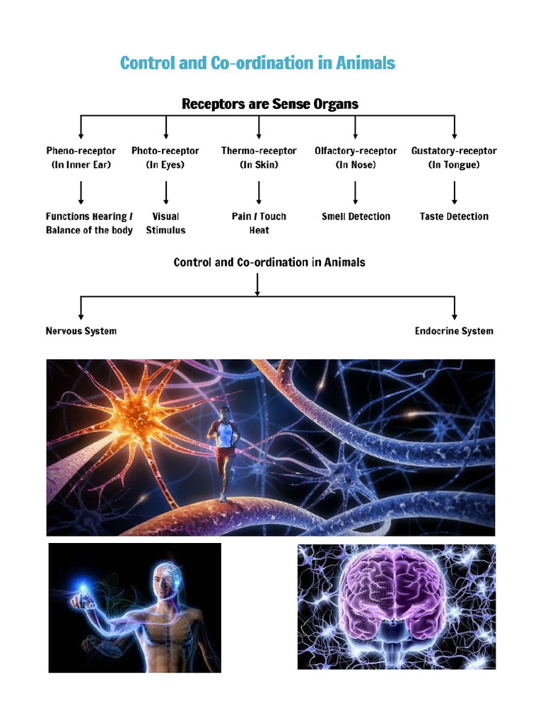 7. Control and Coordination | PDF | Neuron | Plant Hormone