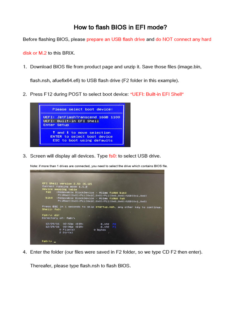 Efi Bios Update | PDF