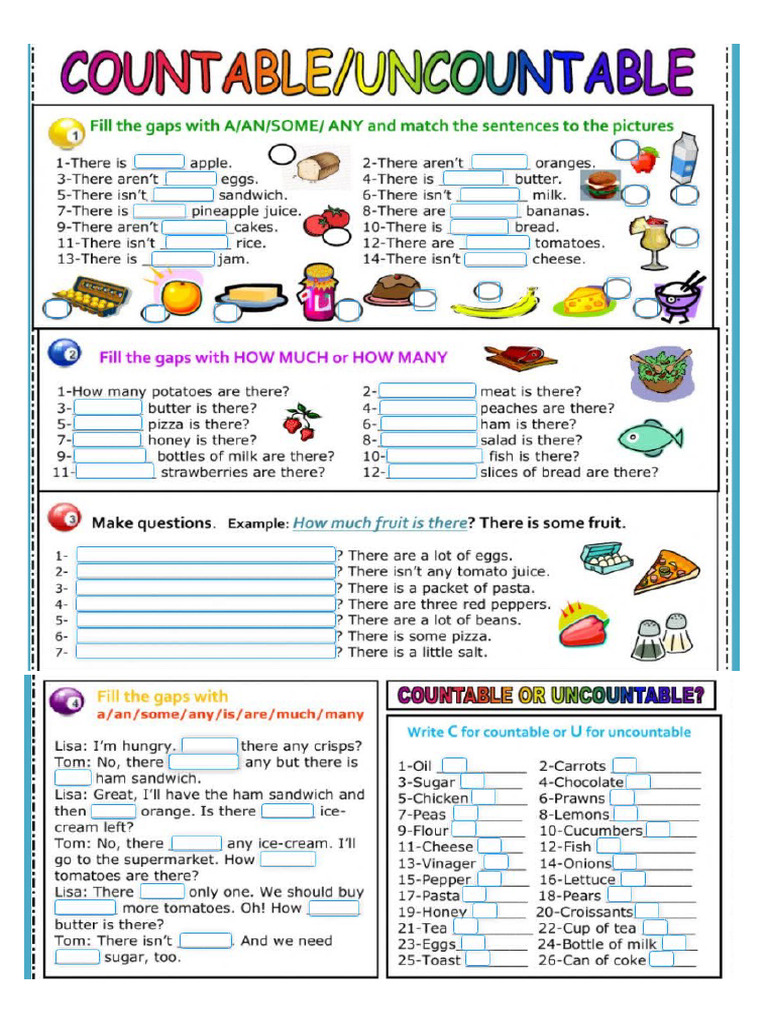 Countable And Uncountable Nouns Pdf