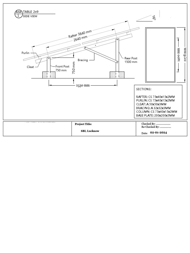 Structure Drawing 2x9 3x4 | PDF | Energy And The Environment | Energy ...
