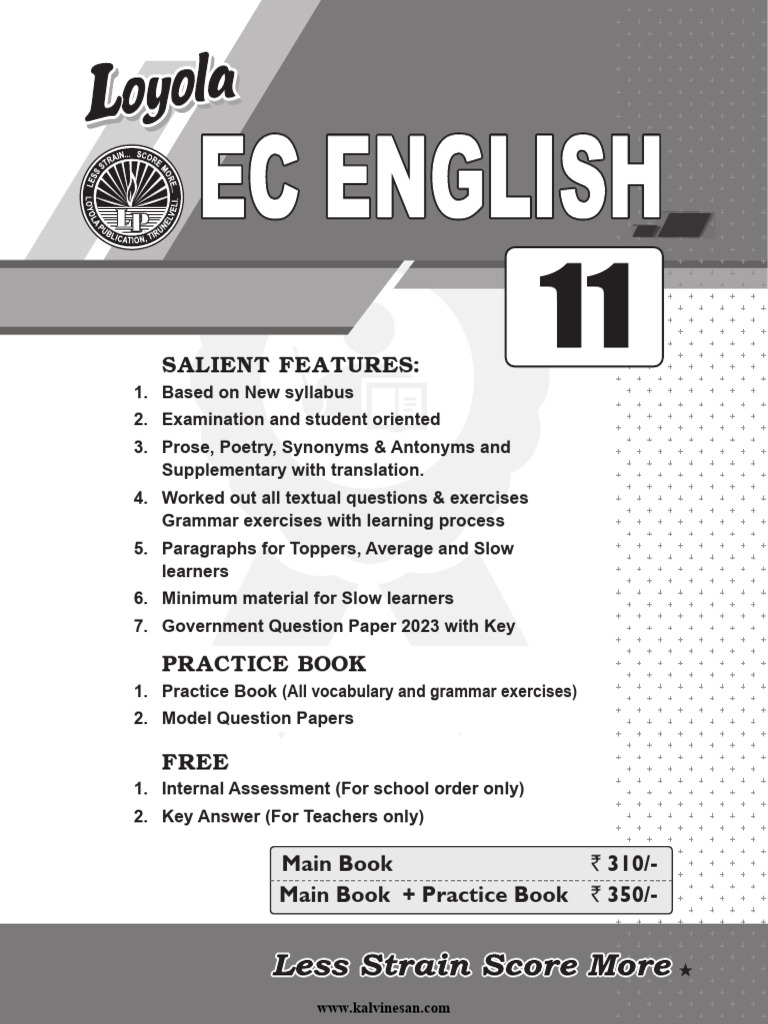 11th English - Main Guide - Sample | Download Free PDF | Word | English ...