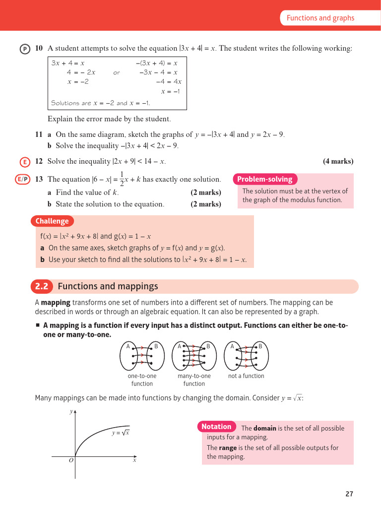 2 ) Functions and Graphs | Download Free PDF | Function (Mathematics) | Analysis
