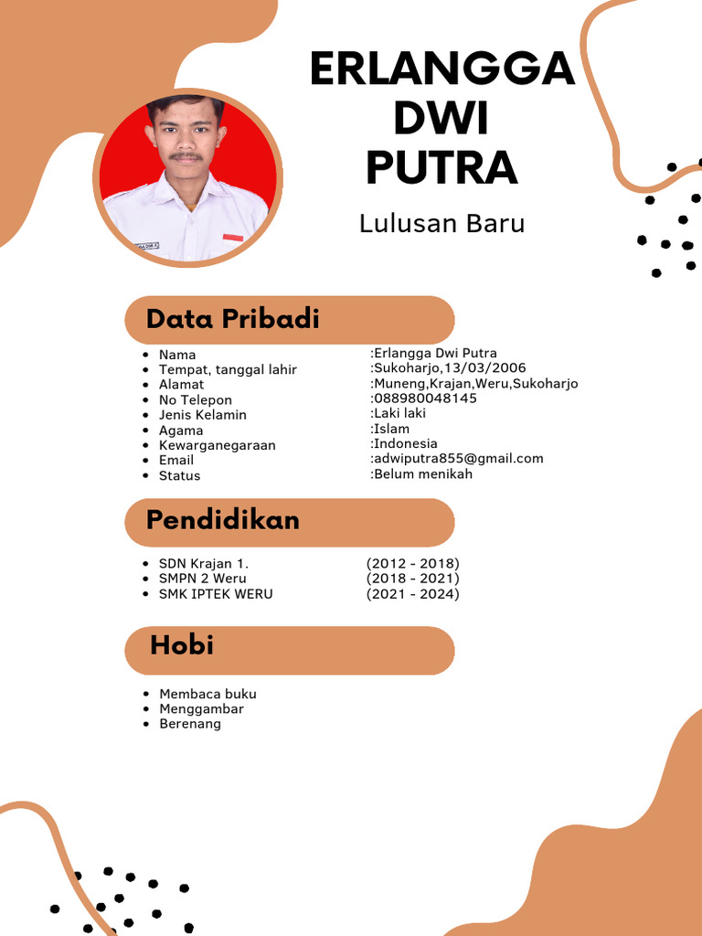 Profil Erlangga Dwi Putra | PDF