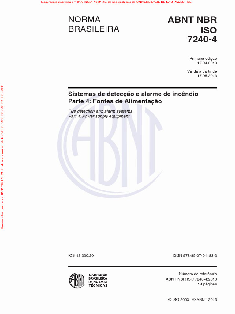 Fontes de Alimentação em Sistemas de Alarme | PDF | Engenharia Elétrica ...